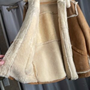Source Unknown | Jackets & Coats | 96s Shearling Suede Barn Coat | Poshmark
